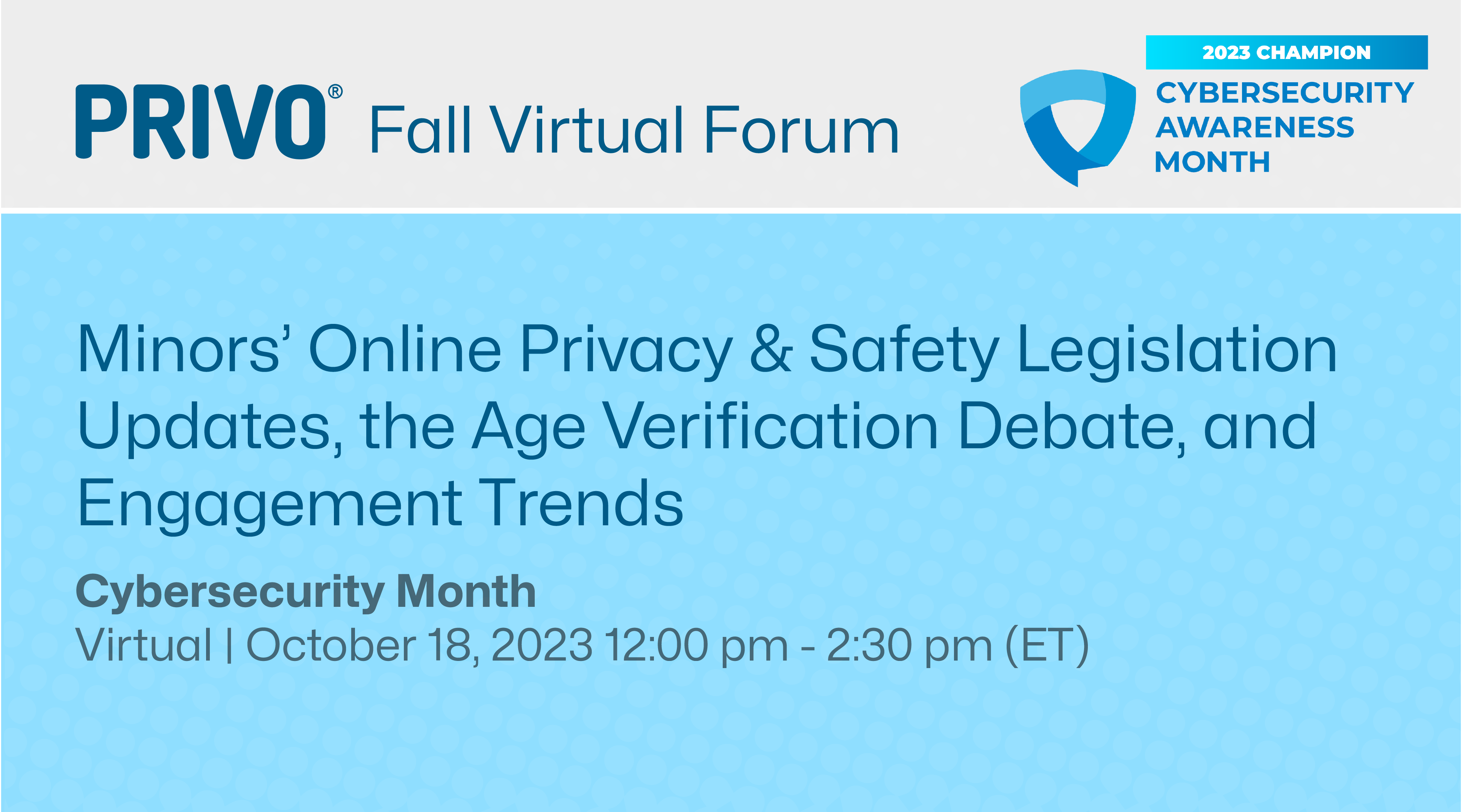 PRIVO Webinar Fall 2023