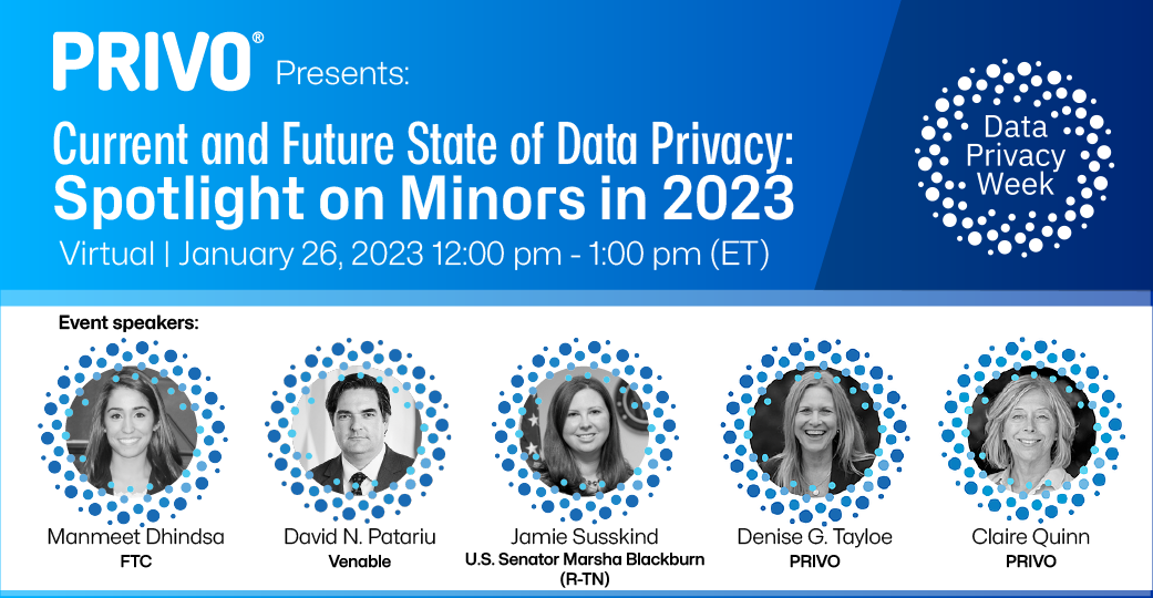 Data Privacy Week 2023 PRIVO Webinar: Spotlight on Minors